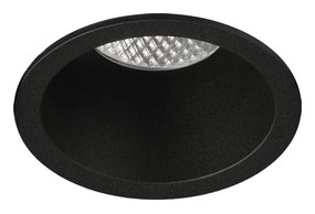 ACB Iluminacion Zapuštěné LED svítidlo KIDAL, ⌀ 8 cm, 7W, CRI90 Barva: Černá, Teplota světla: 2700K - extra teplá bílá, Stmívání: ON/OFF