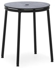 Circa Stool 45 cm, kovová black oak Normann Copenhagen