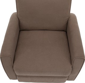 Relaxační otočné křeslo, šedohnědá Taupe, MEKENZI