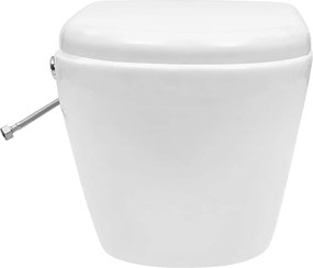 Závěsné WC bezobrubové s podomítkovou nádržkou keramika bílé 3055348