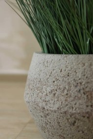 Moderní květináč BRIGATA, vláknocement, 36x22 cm, šedý