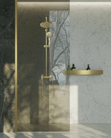 Rea Rea, Koupelnová police SF03 60cm gold brush, REA-06009