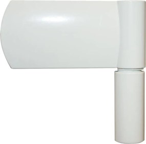 Vchodové dveře bílé 100 x 200 cm hliník a PVC 3157062