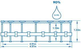 Bestway Steel Pro Max 4,57 x 1,22 m 56438