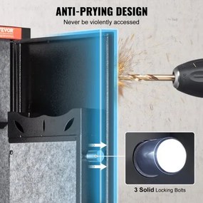 Gun Safe Puška Safe se zámkem otisků prstů pro 5 pušek a 4 pistole