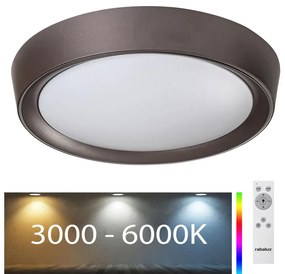 Rabalux | Rabalux - LED RGB Stmívatelné stropní svítidlo LED/24W/230V + DO 3000-6000K | RL2987