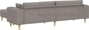 Pohovka 3 ks Taupe textil 3335167
