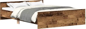 Rám postele bez matrace Staré dřevo 140x190cm Technické dřevo 3328778