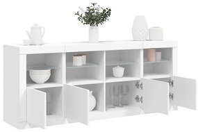 Příborník s LED osvětlením bílý 163 x 37 x 67 cm 3209072