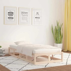 vidaXL Rám postele 90 x 190 cm Single masivní dřevo [820828] Barva: Přírodní