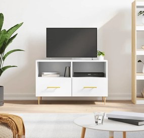 vidaXL TV skříňka 80 x 36 x 50 cm kompozitní dřevo [828963] Barva: Bílá