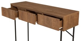 Konzolový stolek Mia 120 cm hnědý