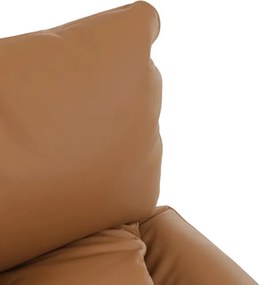 Kožené polohovací křeslo béžové, elektrické TV-B3980 BGE3
