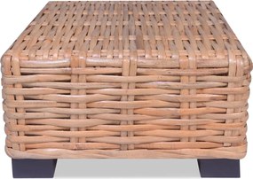 vidaXL Konferenční stolek, přírodní ratan, 45x45x30 cm [244627]