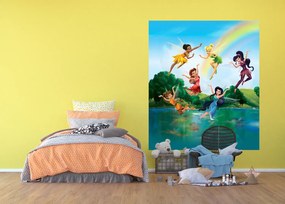 Dětská vliesová fototapeta na zed' Víly pod duhou, Disney | 180 x 202 cm | DFTDNXL 5130