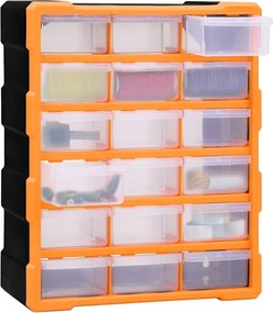 Organizér s 18 středně velkými zásuvkami 38 x 16 x 47 cm 149597