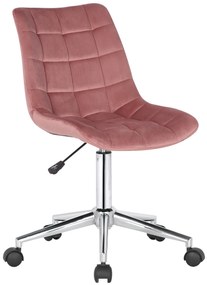 Kancelářská židle Medford - samet | růžová
