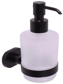 Slezák RAV Dávkovač tekutého mýdla černá matná Koupelnový doplněk YUKON, Barva: černá matná - YUA0303CMAT