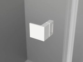 Mexen Lunar, L Duo výklopný sprchový kout 100 x 80 cm, 8mm čiré sklo, bílý profil, 834L-100L-080P-20-00