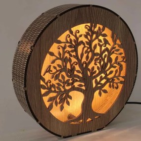 Strom života LED lampa | Dřevěná dekorace domova| SENTOP LED0602