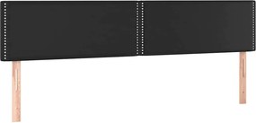 Box spring postel s matrací černá 180x200 cm umělá kůže 3130733