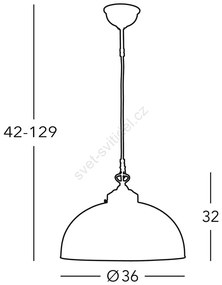 Kolarz Kolarz 731.32.55 - Lustr na lanku NONNA 1xE27/75W/230V KL0097