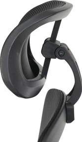 Ergonomická kancelářská židle VEBRUA - černá síťovina