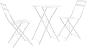 vidaXL 3dílný bistro set ocelový [44356] Barva: Černá