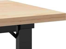 Konferenční stolek s O rámem 100x50x45,5 cm borovice a ocel 3282732