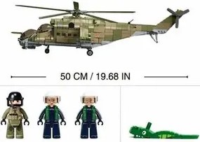 Sluban Model Bricks M38-B1137 Bojový vrtulník MI-24S / LEGO - kompatib