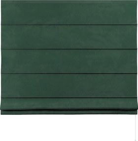 Římská roleta Capri barva zelená látka lesklé, sametová