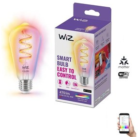 WiZ LED RGBW Stmívatelná žárovka ST64 E27/6,3W/230V 2200-6500K Wi-Fi - WiZ WI0132