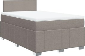 Box spring postel s matrací taupe 120x190 cm textil 3287004
