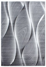 Ayyildiz, Kusový koberec Parma 9310 black, 80x150, šedá, chodba / předsíň