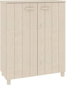 Botník HAMAR medově hnědý 85 x 40 x 108 cm masivní borovice 340516