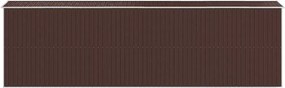 Zahradní kůlna tmavě hnědá 192 x 689 x 223 cm pozinkovaná ocel 3147466