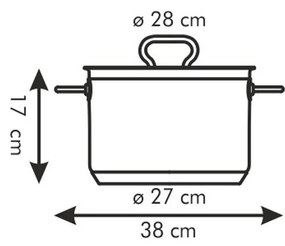 Hrnec HOME PROFI s poklicí ø 28 cm, 10,0 l