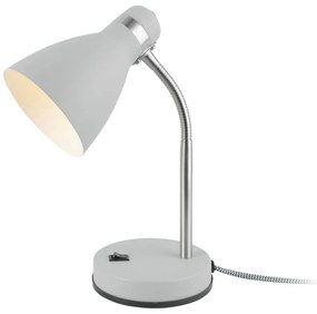Bílá stolní lampa Leitmotiv Study, výška 30 cm