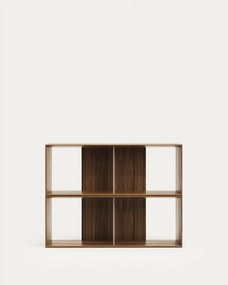 Modulární policový systém v dekoru ořechu v přírodní barvě 2 ks 101x76 cm Litto – Kave Home