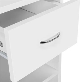 Psací stůl Yaheetech – bílá, 112 cm (délka) × 50 cm (šířka) × 82 cm (výška) (254234316789)