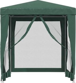 Party stan se 4 síťovanými bočnicemi zelený 2 x 2 m HDPE 319218
