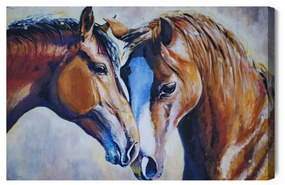 Obraz Koně V Akvarelu Nedostatek Nedostatek Plátno Canvas 30x20