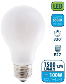VELAMP OPAL FILAMENT žárovka 12W, E27, 6500K
