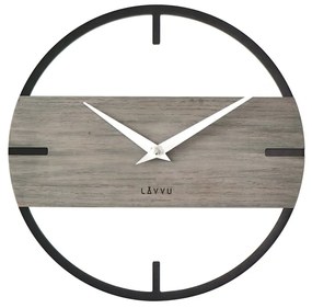 LAVVU Stylové dřevěné hodiny LOFT u , pr. 35 cm