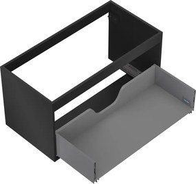 Mexen Box-A, závěsná skříňka 90 cm, 1 zásuvka, černá matná, 91AX0-0900-470-1-71