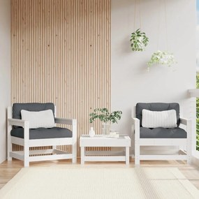 vidaXL Zahradní židle 2 ks černé masivní borové dřevo [825497] Barva: Bílá borovice