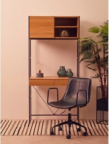 Černá kancelářská židle z imitace kůže Branson – Premier Housewares