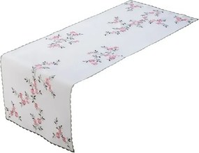 Běhoun s výšivkou MINI RŮŽIČKY 40 x 110 cm
