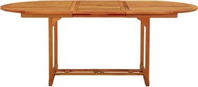 Zahradní stůl 200 x 100 x 75 cm masivní eukalyptové dřevo 316068