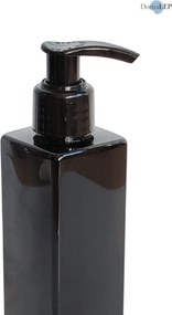 Dávkovač na mýdlo 250 ml černý s černou pumpičkou LUNA